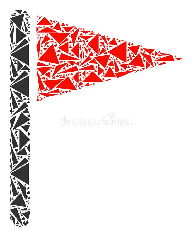 Triangle Flag Mosaic of Triangles Stock Vector - Illustration of figure ...