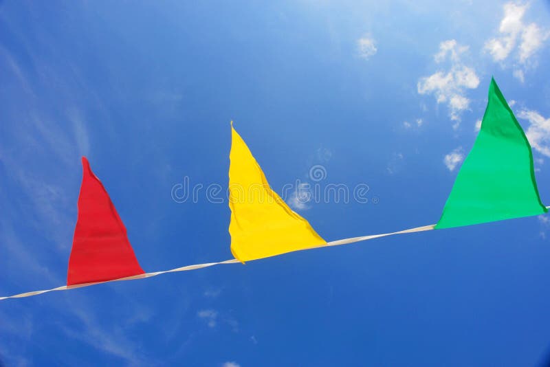Triangle flag sky stock image. Image of summer, outdoor - 55804273