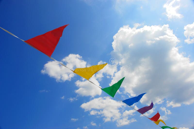 Triangle flag sky stock image. Image of blue, summer - 67290721