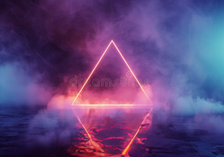 Triangle Formation in the Middle of a Lake Stock Photo - Image of ...