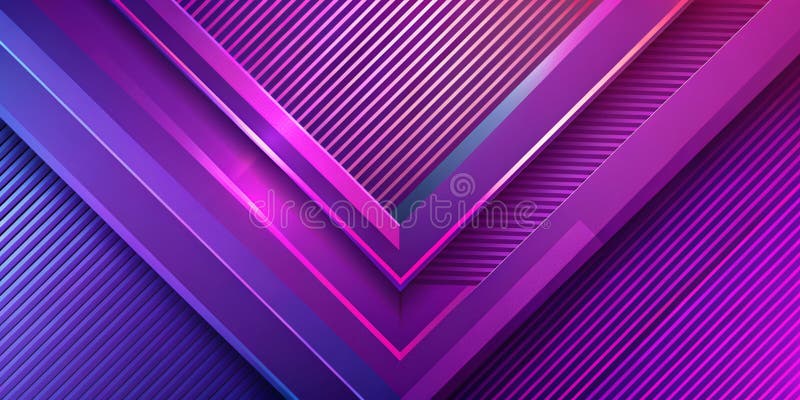 Triangle Forms and Diagonal Stripes are Scattered on an Abstract Purple ...