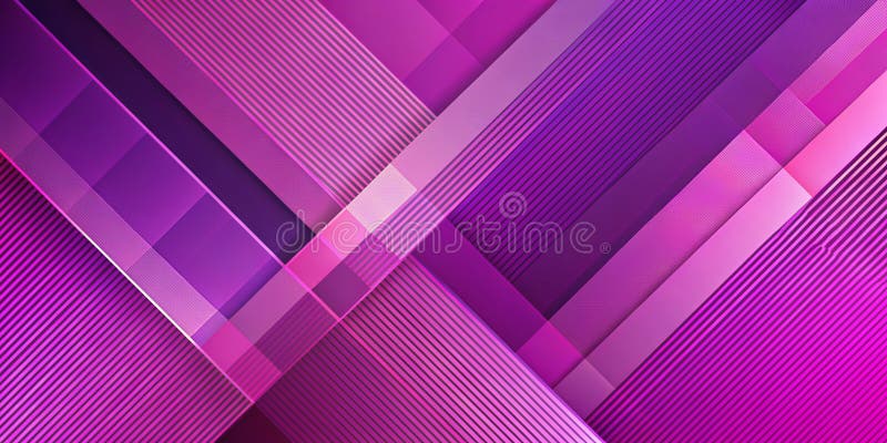 Triangle Forms and Diagonal Stripes are Scattered on an Abstract Purple ...