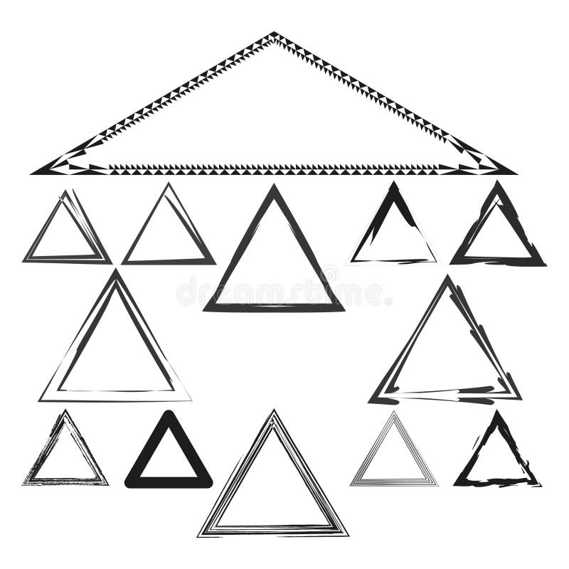 Black Triangle Frame Stock Illustrations – 63,489 Black Triangle Frame ...
