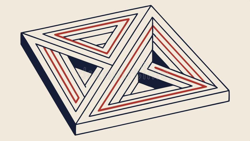 Triangle Frame Outline, Geometric Border Design Vector Design ...