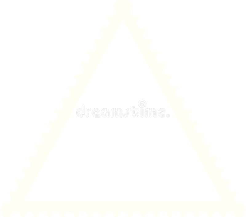 Triangle Frame Postage Stamp Style Stock Vector - Illustration of blank ...