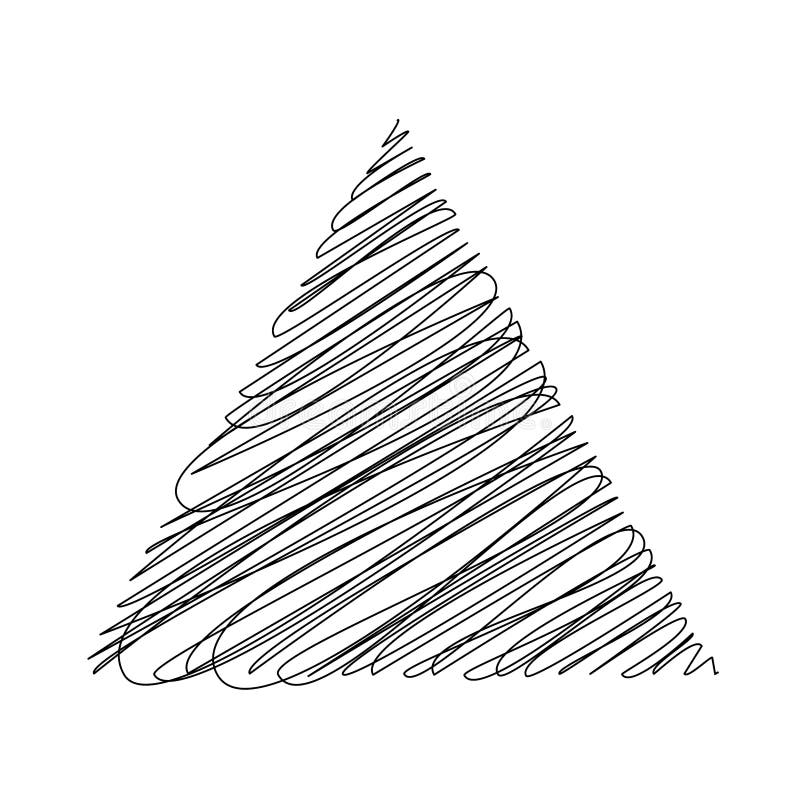 Triangle Freehand Drawing, Handdrawn Scribble, Doodle, Sketch Shape ...
