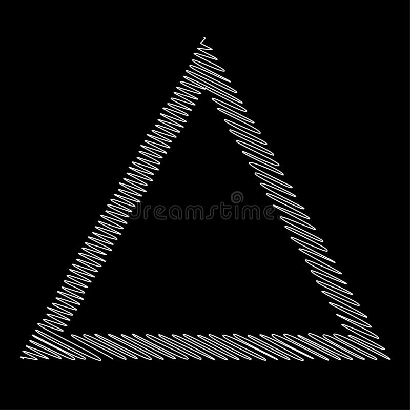 Triangle Freehand Drawing, Handdrawn Scribble, Doodle, Sketch Shape ...