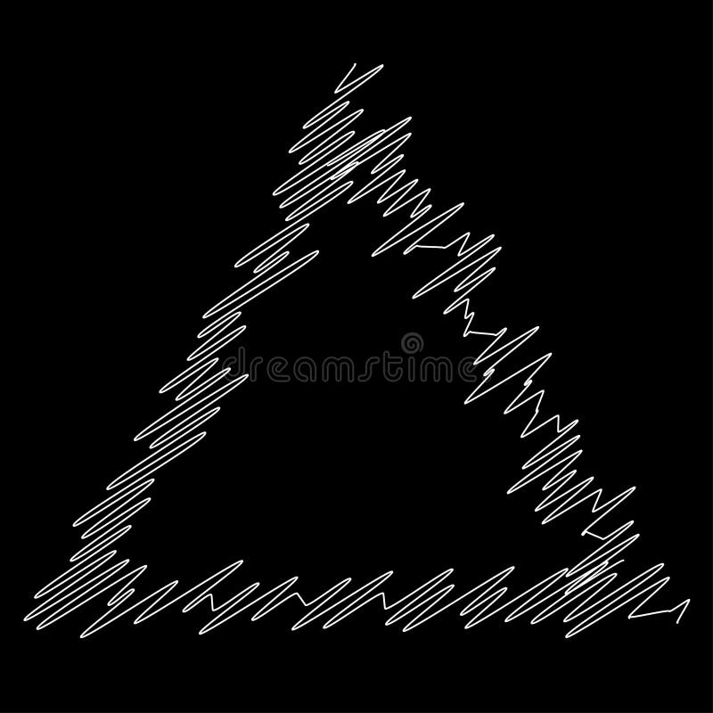 Triangle Freehand Drawing, Handdrawn Scribble, Doodle, Sketch Shape ...