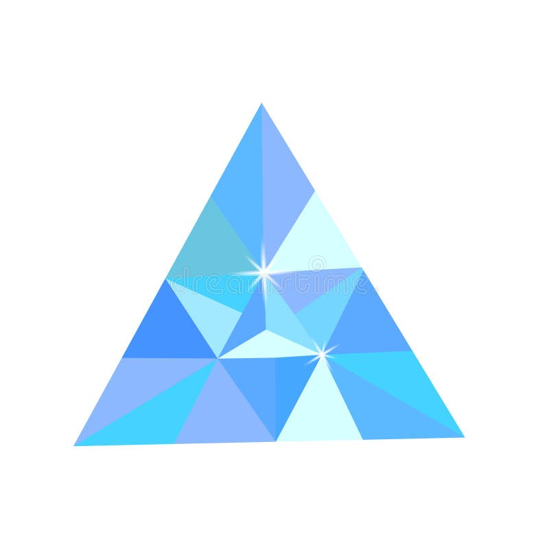 Triangle Gem. Precious Stone Vector Jewels. Vector Illustration Stock ...