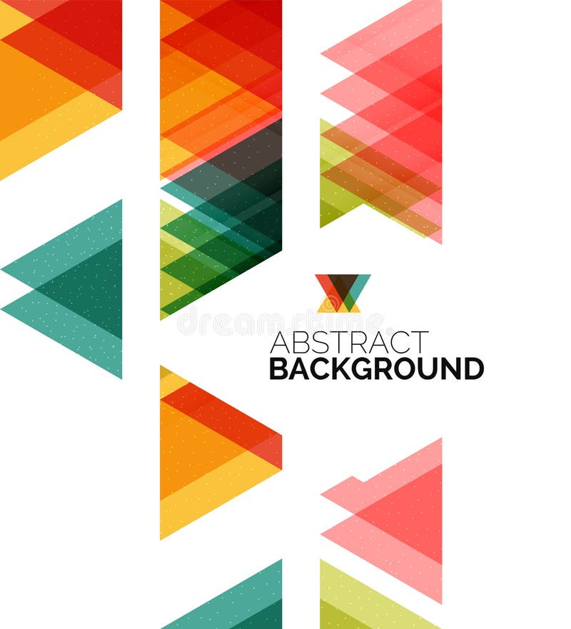 Triangle geometric concept stock vector. Illustration of paper - 45200819