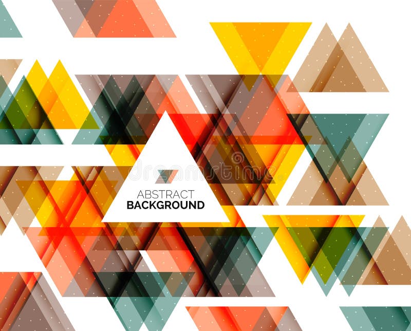 Triangle geometric concept stock vector. Illustration of digital - 45205591