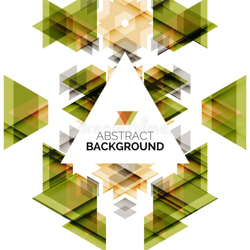 Triangle geometric concept stock vector. Illustration of abstract ...