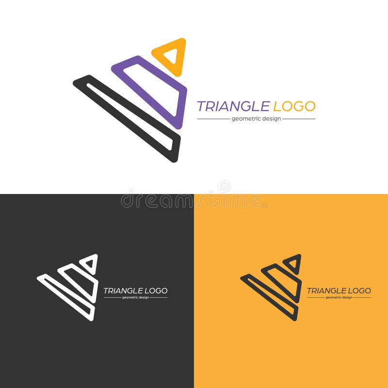 Triangle. Geometric Logo for Business, Company and the Implementation ...