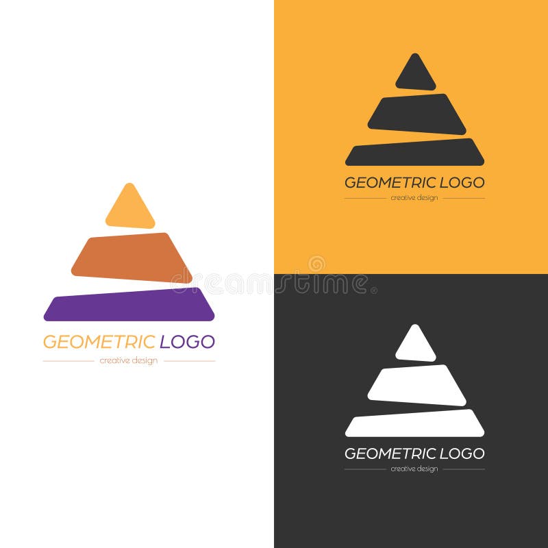 Triangle. Geometric Logo for Business, Company and the Implementation ...