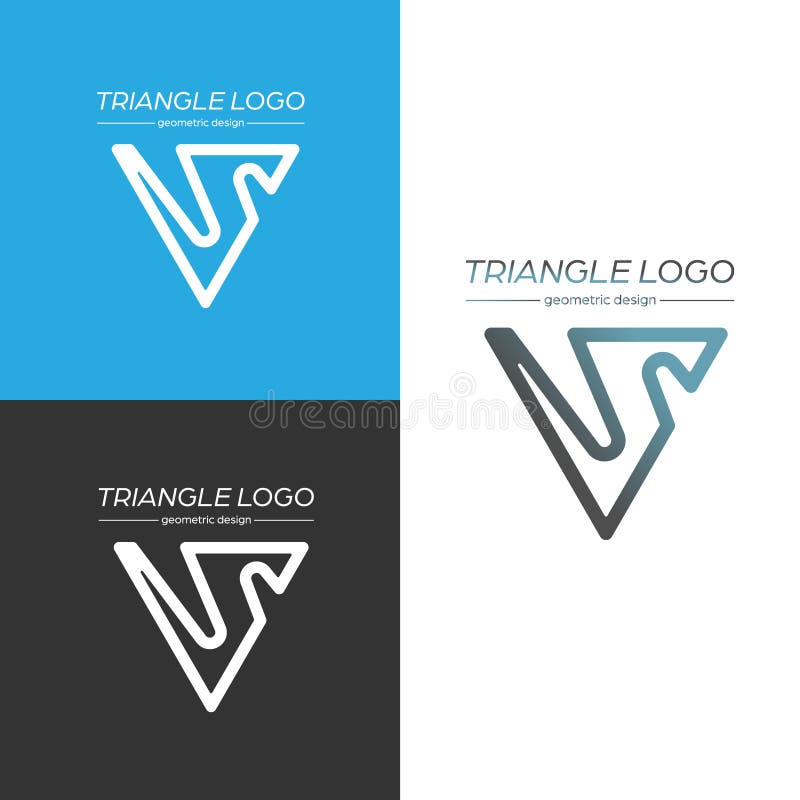 Triangle. Geometric Logo for Business, Company and the Implementation ...