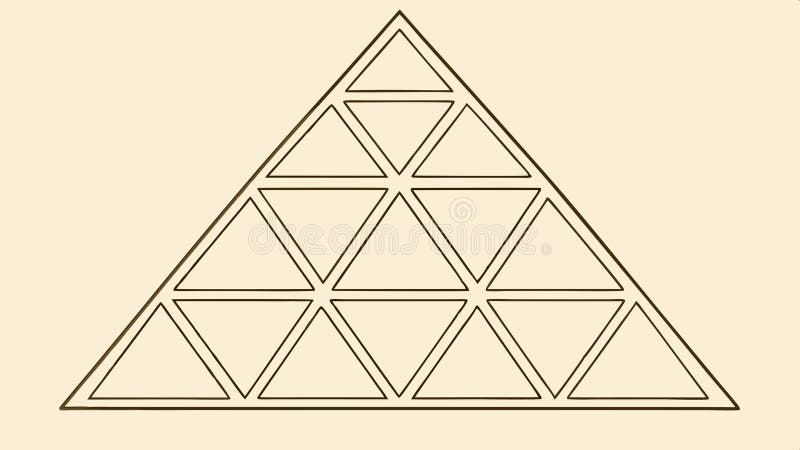 Triangle Geometric Puzzle Shape Pattern Design Vector Design