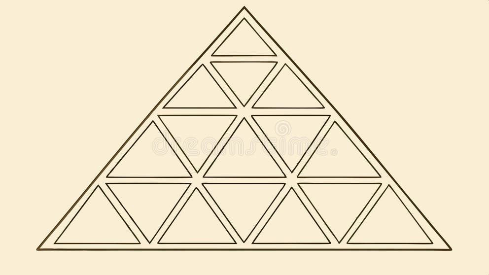 Triangle Geometric Puzzle, Shape Pattern Design Vector Design Generative AI Stock Vector ...