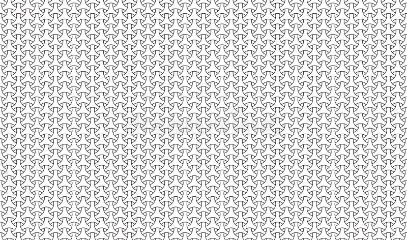 Triangular Circles Seamless Background, Line Pattern, Vector Stock ...