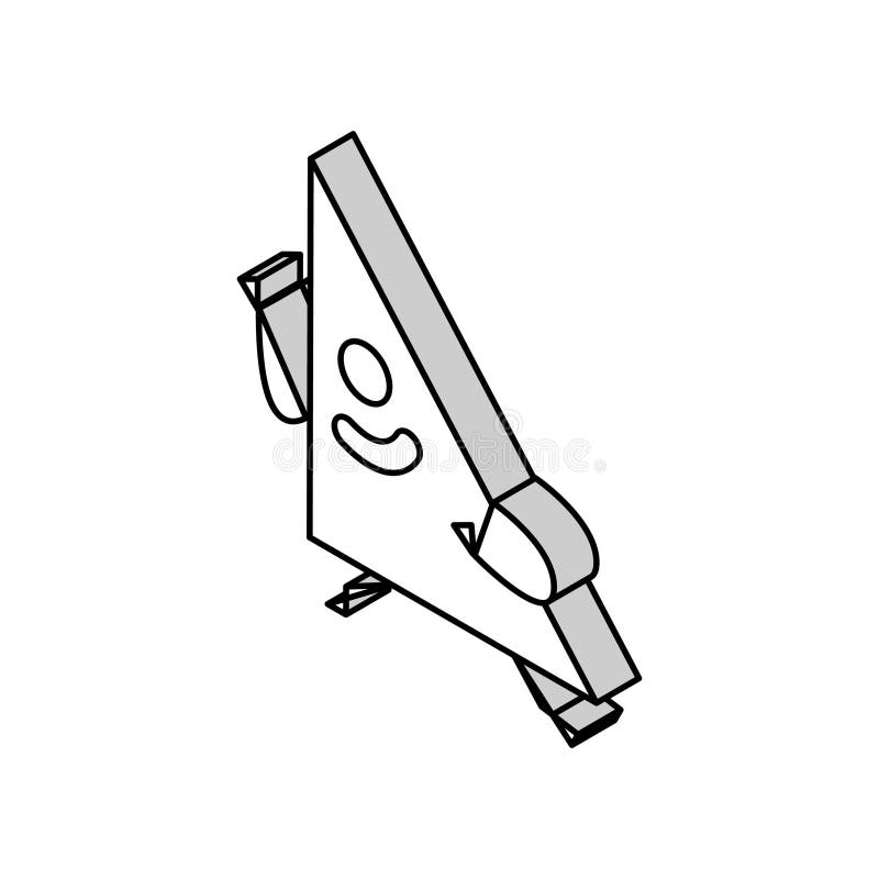 Triangle Geometric Shape Character Isometric Icon Vector Illustration ...