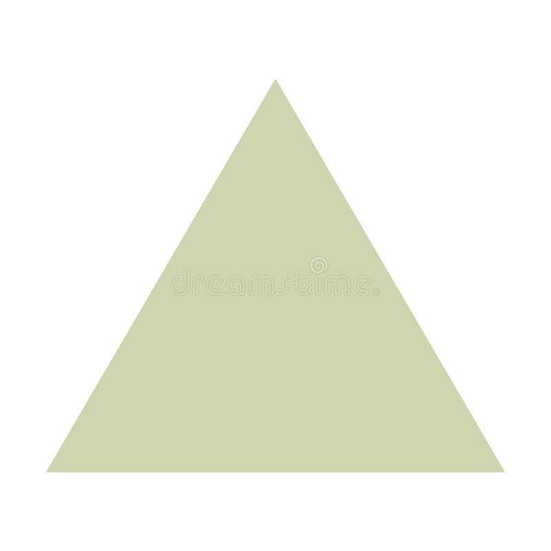 Triangle Geometric Shape Element Symbol for Preschool Education for ...