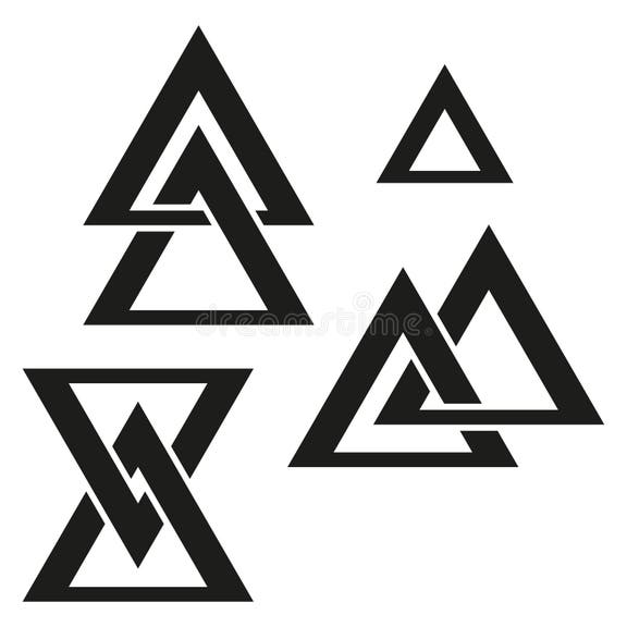 Triangle Geometric Shapes. Abstract Angular Forms. Vector Minimal ...