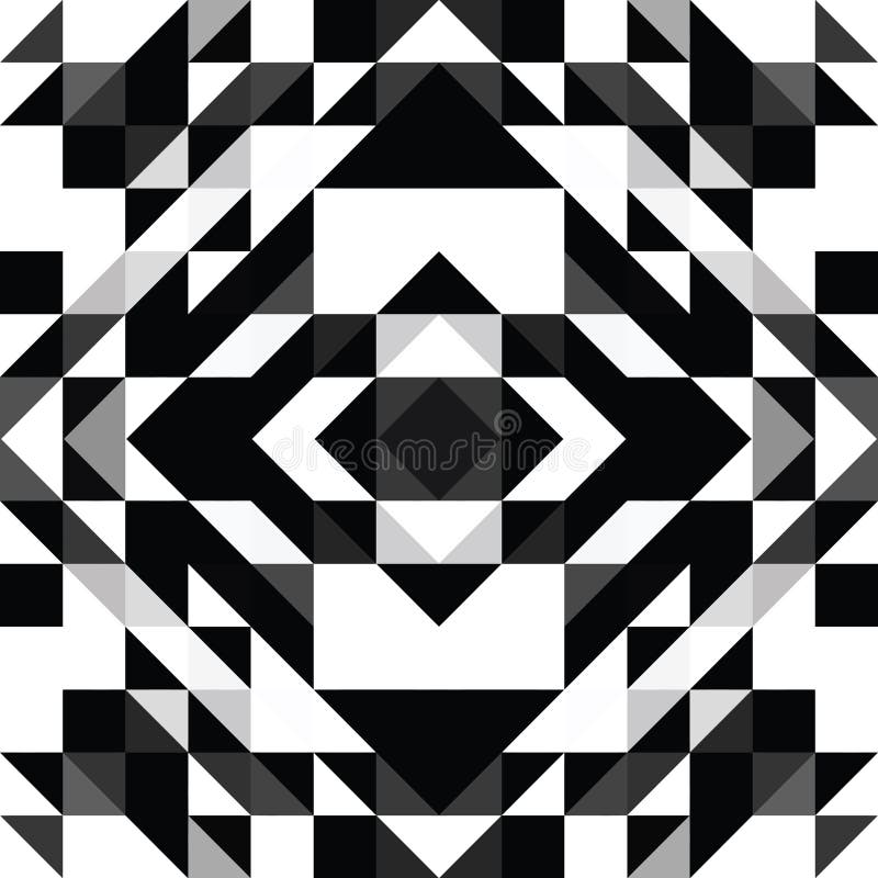 Triangle Geometric Shapes Pattern. Stock Vector - Illustration of ...