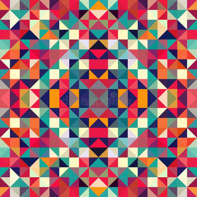 Triangle Geometric Shapes Pattern Stock Vector - Illustration of design ...