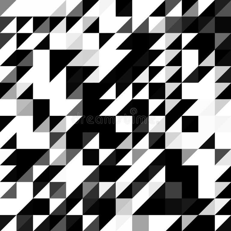 Triangle Geometric Shapes Pattern Stock Vector - Illustration of mosaic ...