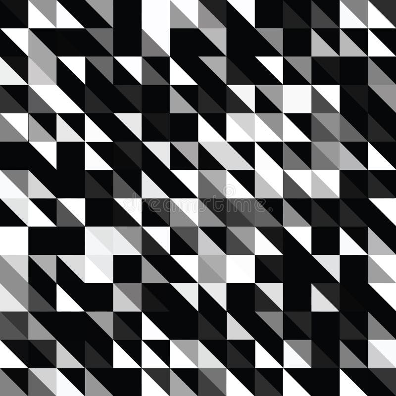 Triangle Geometric Shapes Pattern. Stock Vector - Illustration of decor ...