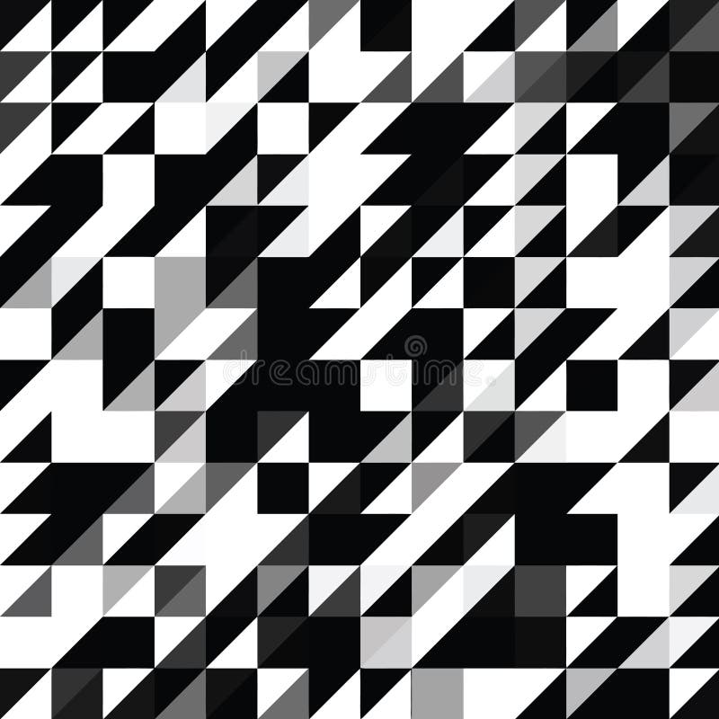 Triangle Geometric Shapes Pattern. Stock Vector - Illustration of ...