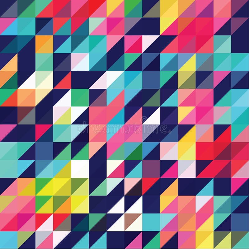 Triangle Geometric Shapes Pattern. Stock Vector - Illustration of ...