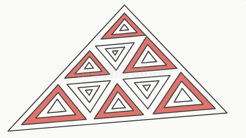 Triangle Geometric Tile, Decorative Pattern Vector Design Art Generative AI Stock Vector ...