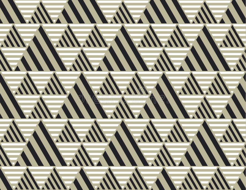 Triangle Geometry Backdrop with Stripes Stock Vector - Illustration of ...