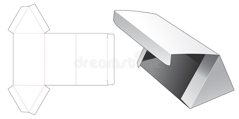 Triangle Die Cut Template Layout Stock Illustrations – 323 Triangle Die ...