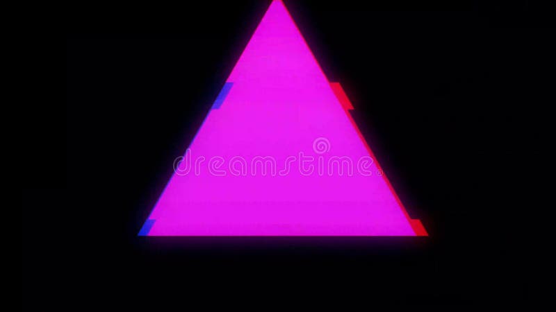 Triangle Glitch Shape Design Motion Graphic. Stock Video - Video of ...