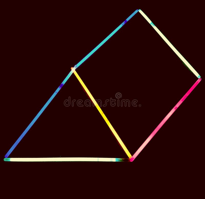 Triangle stock photo. Image of glow, night, triangle - 70677950