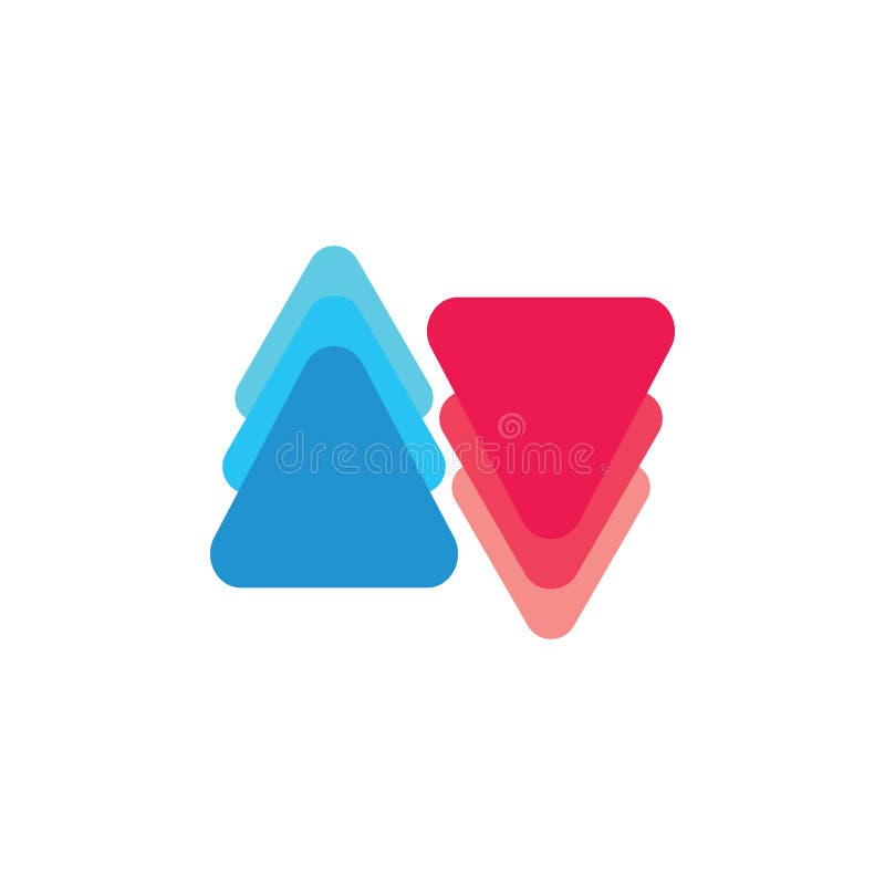 Triangle Gradient Arrow Vector Stock Vector - Illustration of triangle ...