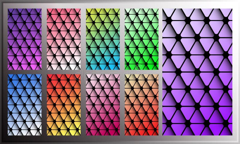 Triangle Gradient Wallpaper for Smartphone Screen Stock Vector ...