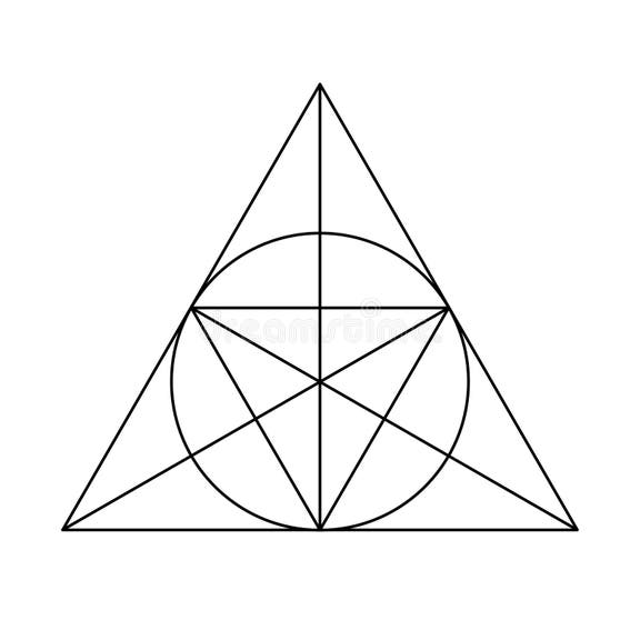 Triangle Graph. Scared Geometry Vector Design Elements Stock Vector ...