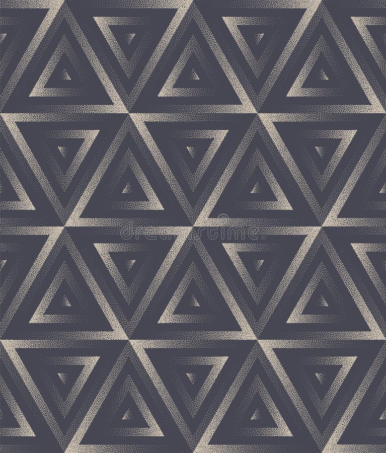 Triangle Grid Luxury Classy Seamless Pattern Vector Dot Work Abstract ...