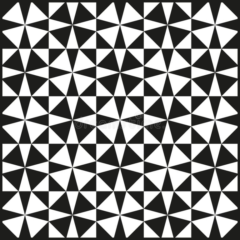 Triangle Grid Texture. Black White Contrast. Geometric Pattern Backdrop ...