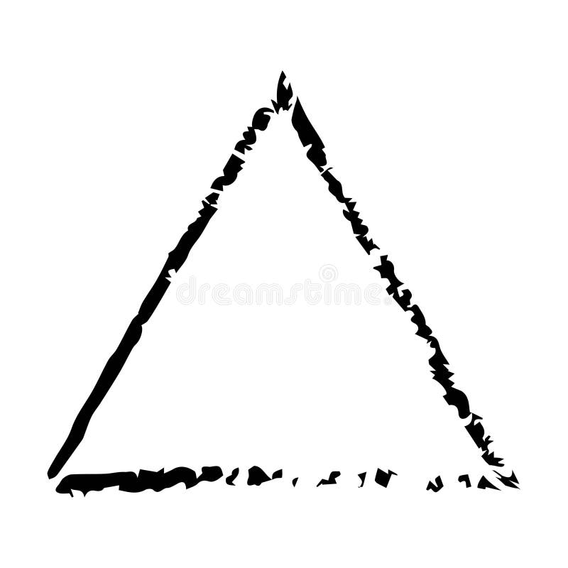 Triangle Grunge Texture Element Frame Border Shape Icon for Decorative ...