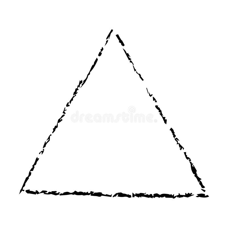 Triangle Grunge Texture Element Frame Border Shape Icon for Decorative ...