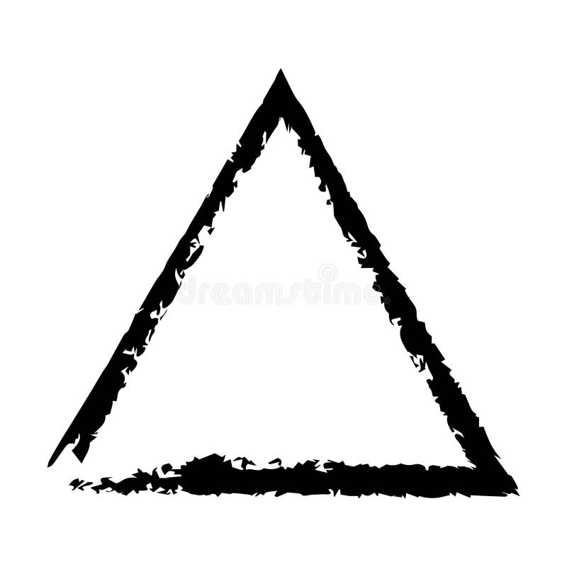 Triangle Grunge Texture Element Frame Border Shape Icon for Decorative ...