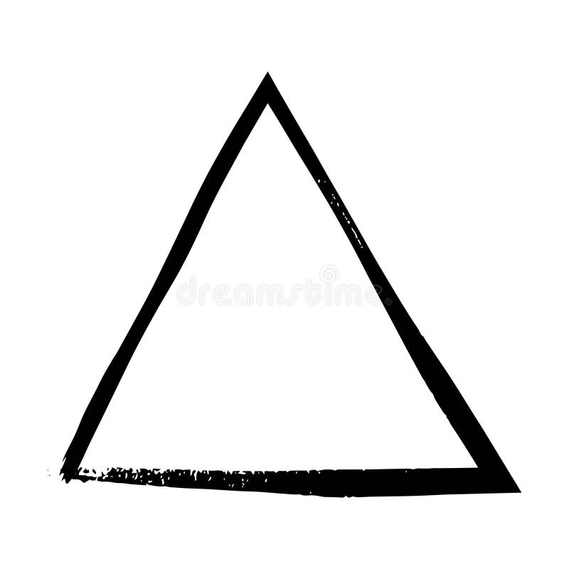 Triangle Grunge Texture Element Frame Border Shape Icon for Decorative ...