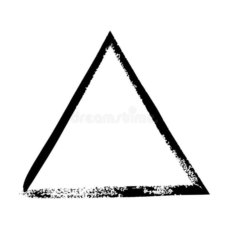 Triangle Grunge Texture Element Frame Border Shape Icon for Decorative ...