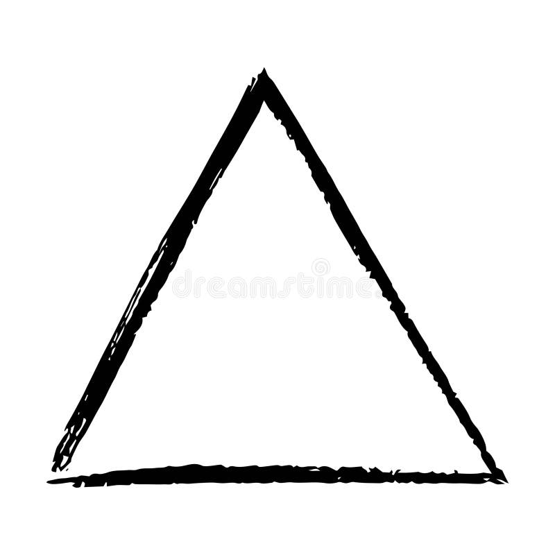 Triangle Grunge Texture Element Frame Border Shape Icon for Decorative ...