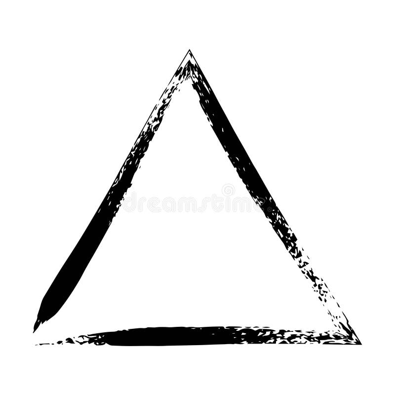 Triangle Grunge Texture Element Frame Border Shape Icon for Decorative ...
