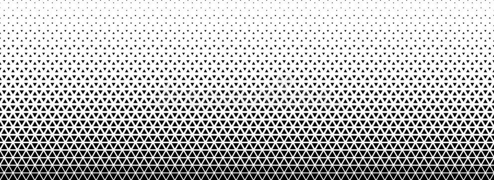 Triangle Halftone Gradient Texture. Black Geometric Triangular Tech ...