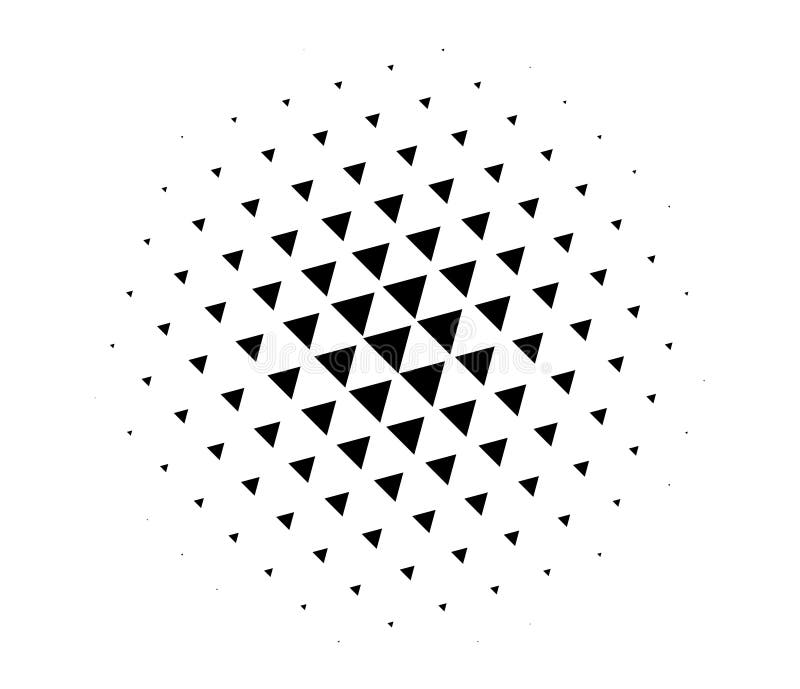 Triangle Halftone Texture, Pattern. Geometric, Angular Vector Design ...
